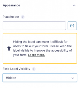 How to hide Gravity Form field labels when using placeholders | Gravity Wiz