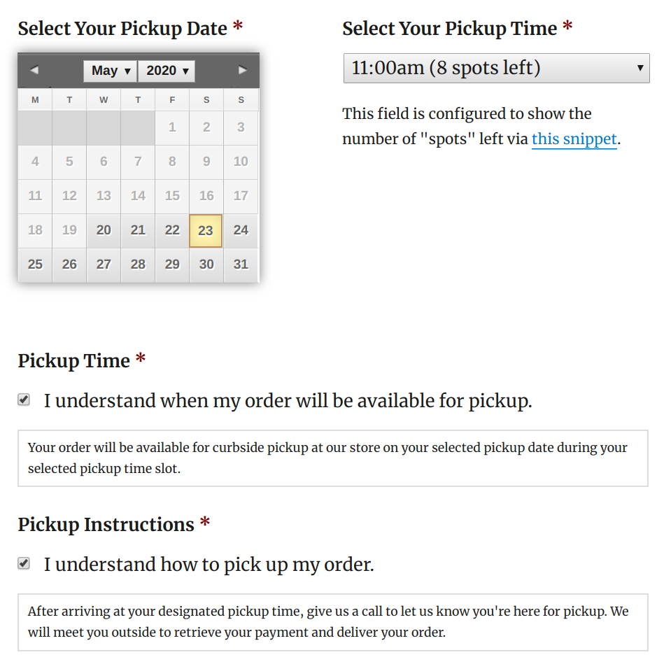 How To Build a Curbside Pickup Form | Gravity Wiz