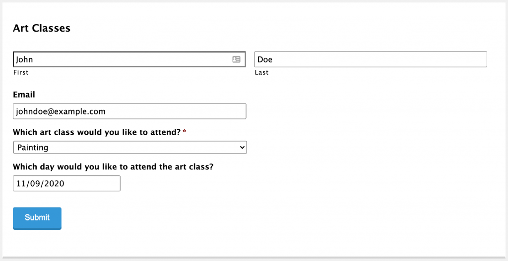 Create a Gravity Forms Booking / Appointment Page with Gravity Forms