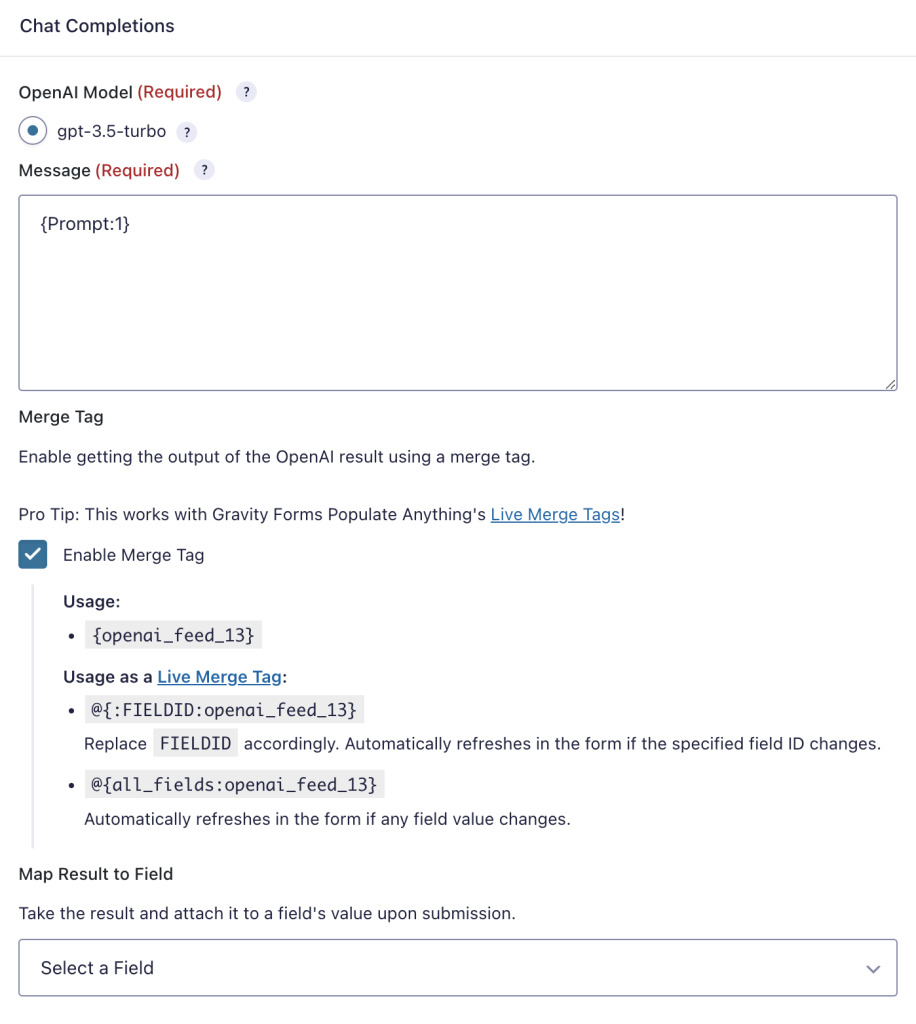 Gravity Forms OpenAI: A Free AI Plugin by Gravity Wiz