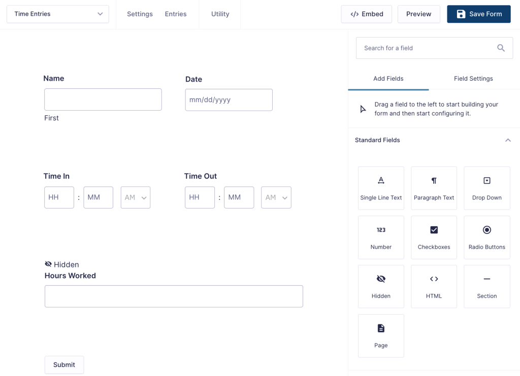 How to Create Timesheets and Track Time using Gravity Forms