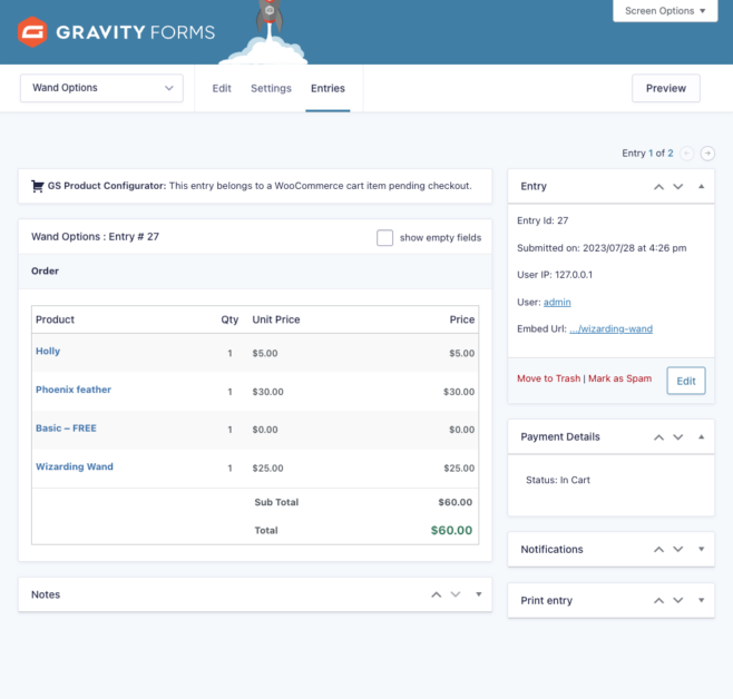 Gravity Shop Product Configurator | Gravity Wiz