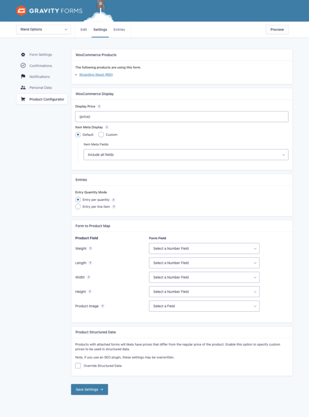 Gravity Shop Product Configurator | Gravity Wiz