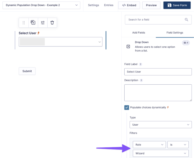 How to Dynamically Populate Drop Down Fields in Gravity Forms