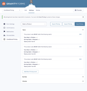 Gravity Forms Conditional Pricing | Gravity Perks | Gravity Wiz