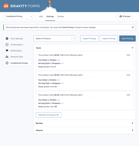Gravity Forms Conditional Pricing | Gravity Perks | Gravity Wiz
