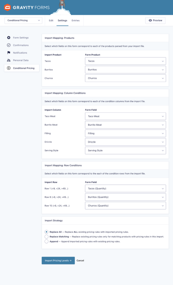 Gravity Forms Conditional Pricing | Gravity Perks | Gravity Wiz