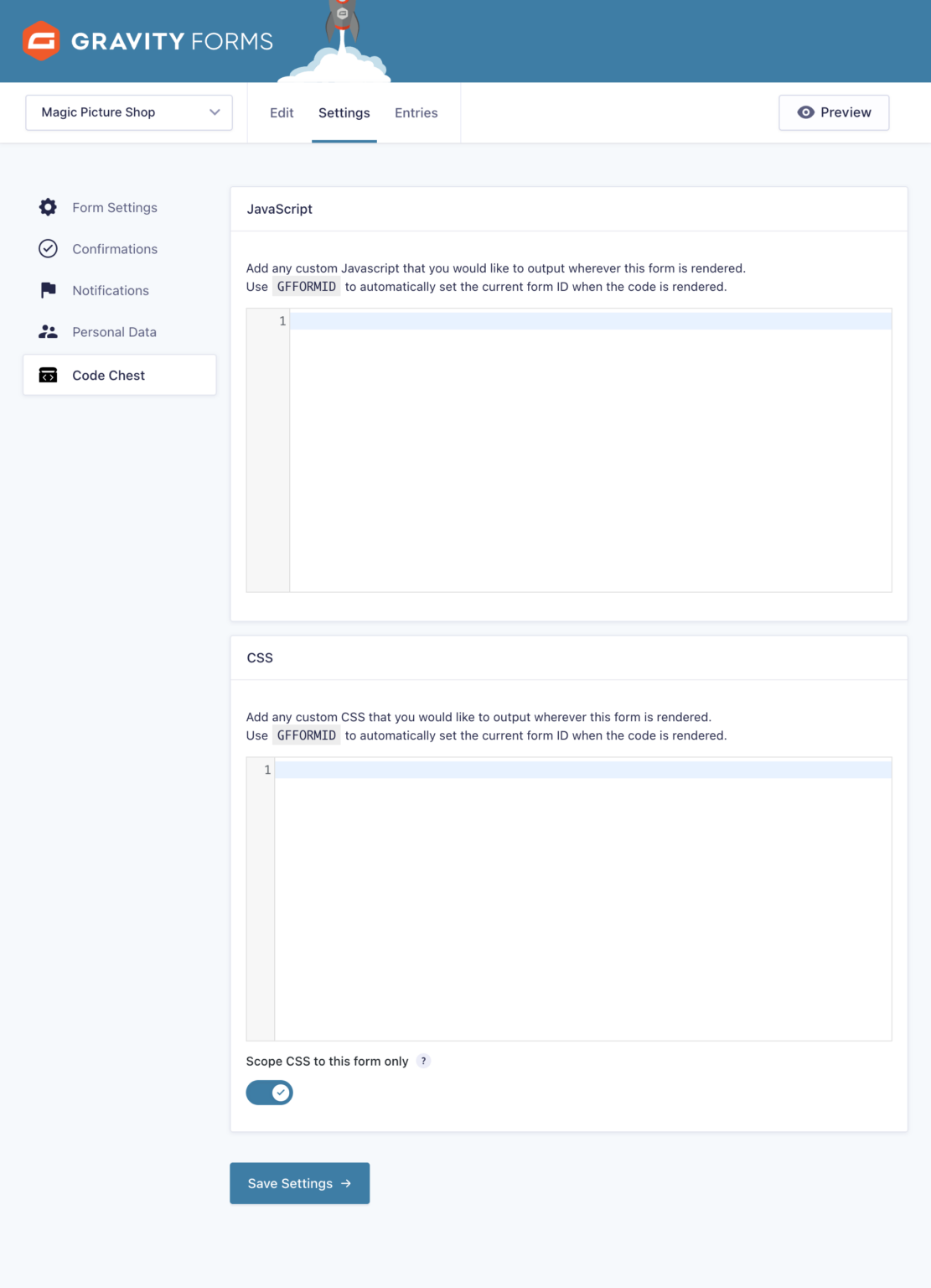 Gravity Forms Code Chest | Gravity Wiz