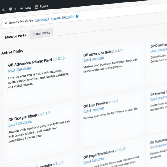 Gravity Forms Addons Made Easy | Gravity Perks | Gravity Wiz