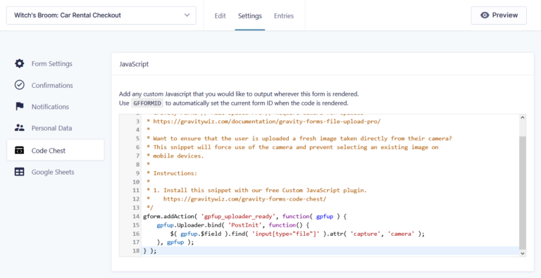 How to Require Camera Use For Uploads in Gravity Forms | Gravity Wiz
