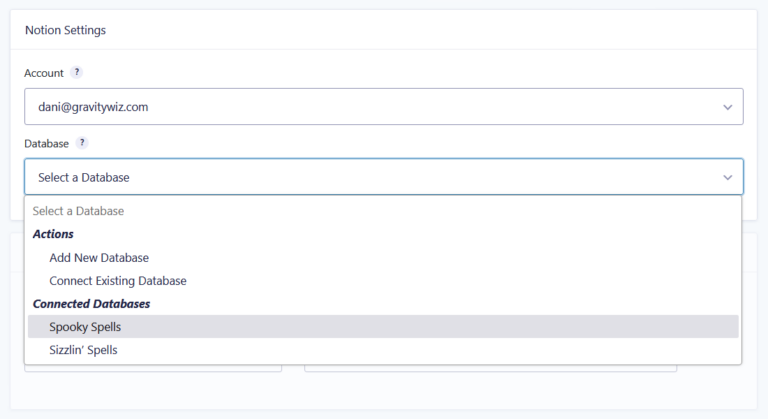 Gravity Connect: Notion | Integrate Gravity Forms with Notion