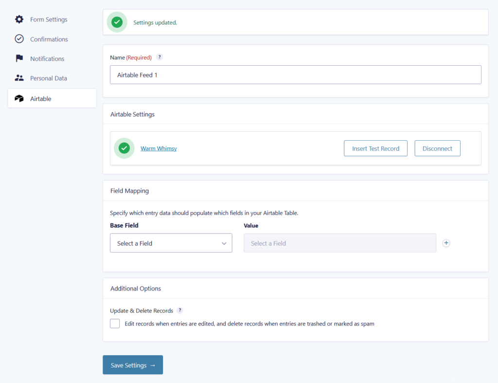 Gravity Connect: Airtable | Integrate Gravity Forms with Airtable