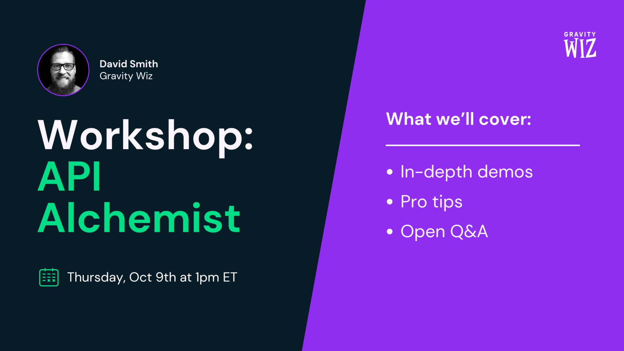 Workshop: API Alchemist | Gravity Wiz