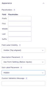 How to hide Gravity Form field labels when using placeholders - Gravity Wiz